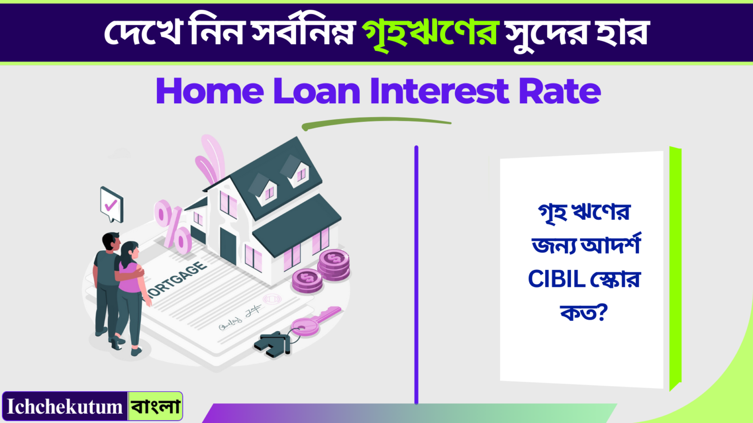 Home Loan Interest Rate। জানুন সর্বনিম্ন গৃহঋণের সুদের হার।